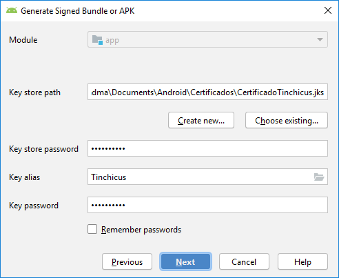 Android / Crear certificado y firmar aplicacion – El blog de Tinchicus