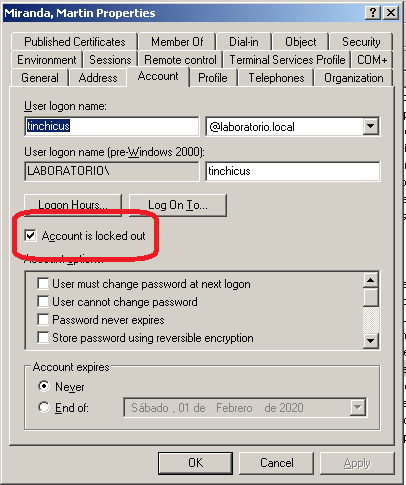 VBScript / Active Directory – Segurizando cuentas – El blog de Tinchicus